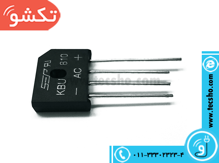 پل دیود (Diode bridge) DIODE POL 8A 1000V SHANEI KBU810 (51)